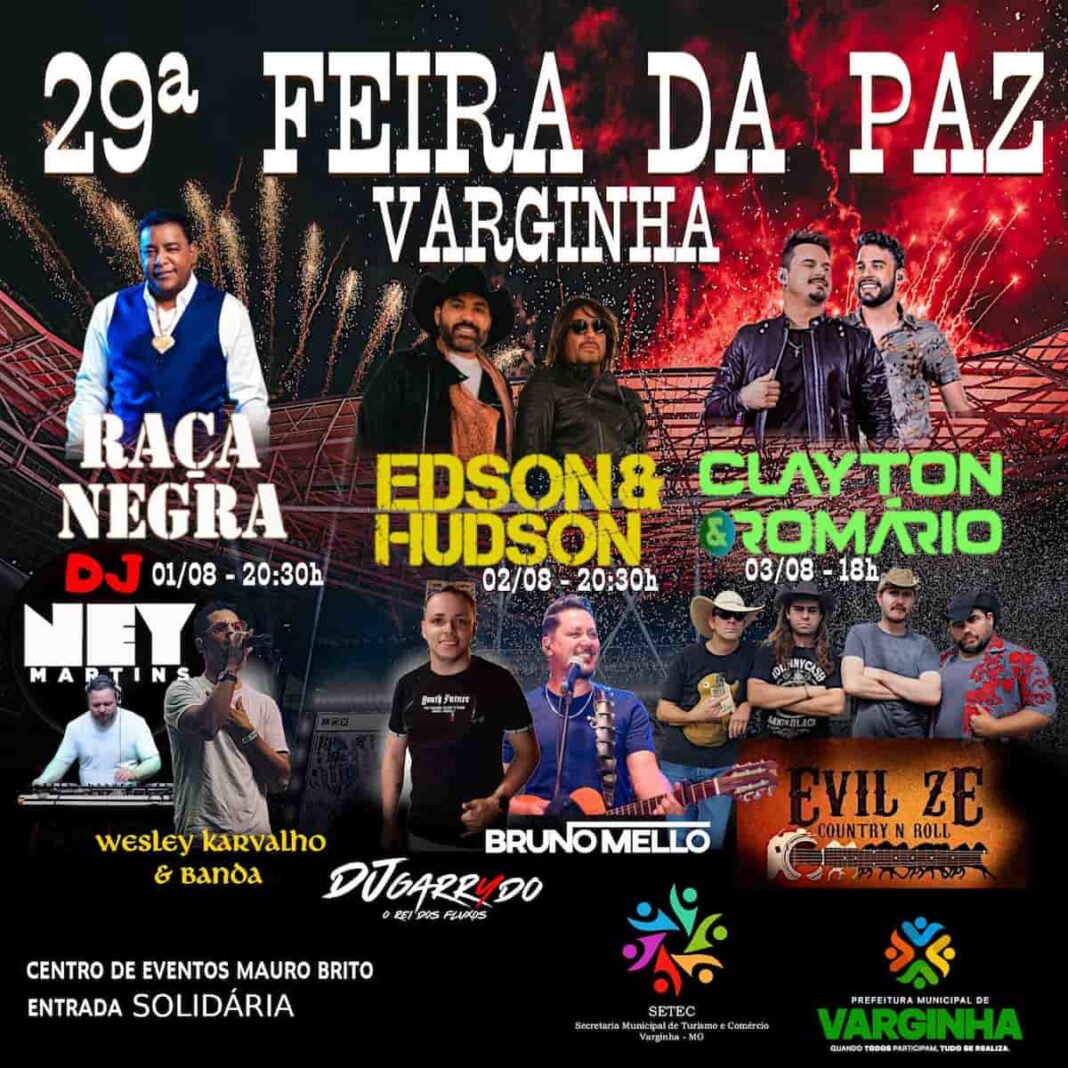 Feira da Paz começa hoje, veja os detalhes e tire suas dúvidas | SHOWS ...